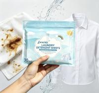 China Travel Friendly Leak-Free Compact Commercial Laundry Sheets with Plant Based Surfactant for sale