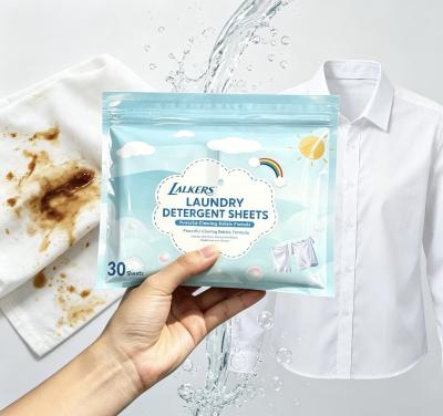 China Travel Friendly Leak-Free Compact Commercial Laundry Sheets with Plant Based Surfactant for sale