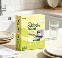 China Plant Based Biodegradable Dishwashing Sheets with Strong Grease Cleaning for Automatic Dishwasher for sale