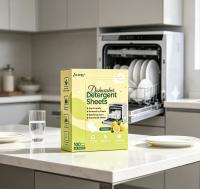 China Plastic Free Non Toxic Gentle Formula Dish Washing Sheets Dishwasher Detergent Strips for sale