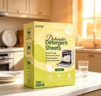 China Zero Waste Dishwashing Sheets Lightweight Compact Easy Storage Ideal for Home RV and Travel Use Dishwasher Detergent Strips for sale