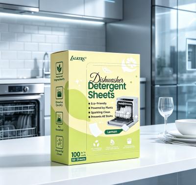 China Plastic Free Non Toxic Dishwashing Sheets Gentle Formula Dishwasher Detergent Strips for Safe Baby Dishware for sale