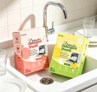 China Low Foam Design Dishwasher Sheets Fully Dissolve Dishwashing Sheets Will Not Clog Your Dishwasher Machine for sale
