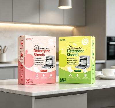 China Space Saving Dishwashing Sheets and Dishwasher Detergent Strips with Simple Operation and One Sheet Per Wash for sale