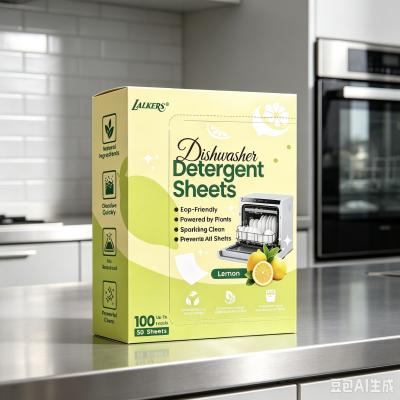 China Plastic Free Portable Eco Zero Waste Dishwashing Sheets and Dishwasher Detergent Strips for Home Outdoor Cleaning for sale