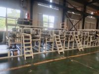 China Medical 120kw Automatic Powder Feeding Active Carbon Air Filtration Material Compound Production Line for sale
