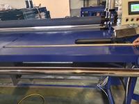 China Automatic Sponge Laminated Carpet Embossing Machine with Cutting 2 in 1 Easy to Operate for sale