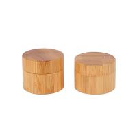 China Natural Bamboo PP Liner Cosmetic Cream Jar 10ml 30ml 50ml 100ml 150ml 200ml 250ml for sale