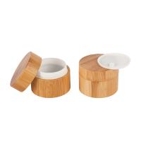 China Natural Bamboo PP Liner Cosmetic Cream Jar 10ml 30ml 50ml 100ml 150ml 200ml 250ml for sale