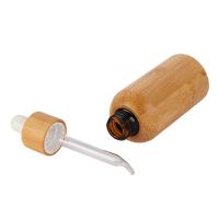 China Eco Friendly Bamboo Essential Oil Cosmetic Dropper Bottle 10ml 15ml 20ml 30ml 50ml 100ml for sale