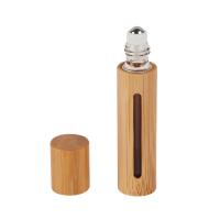 China All Inclusive Bamboo Roller Ball Bottles 3ml 5ml 10ml 15ml Portable Stainless Steel Roller Bottle for sale