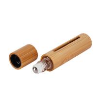 China All Inclusive Bamboo Roller Ball Bottles 3ml 5ml 10ml 15ml Portable Stainless Steel Roller Bottle for sale