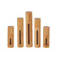 China All Inclusive Bamboo Roller Ball Bottles 3ml 5ml 10ml 15ml Portable Stainless Steel Roller Bottle for sale