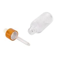China Round Cosmetic Dropper Bottle Bamboo Glass Dropper Bottle 15ml 20ml 30ml 50ml 100ml for sale