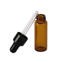 China 1ml 2ml 3ml 4ml 5ml Amber Mini Glass Dropper Bottles Essential Oil Sample Dropper Bottle for sale