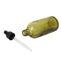 China Olive Green Glass Tincture Bottles Essential Oil Glass Dropper Bottles 5ml 10ml 15ml 20ml 30ml for sale