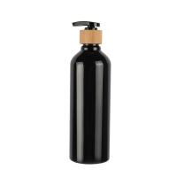 China Black Round Shoulder PET Cosmetic Bottle 100ml 120ml 150ml 180ml 200ml 250ml 300ml for sale