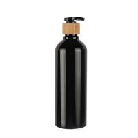 China Black Round Shoulder PET Cosmetic Bottle 100ml 120ml 150ml 180ml 200ml 250ml 300ml for sale