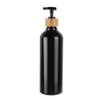 China Black Round Shoulder PET Cosmetic Bottle 100ml 120ml 150ml 180ml 200ml 250ml 300ml for sale