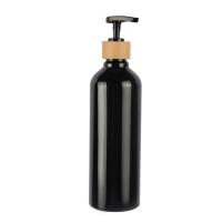 China Black Round Shoulder PET Cosmetic Bottle 100ml 120ml 150ml 180ml 200ml 250ml 300ml for sale