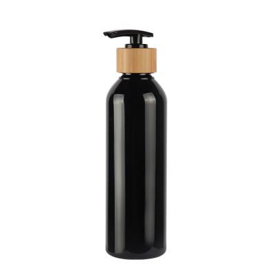 China Black Round Shoulder PET Cosmetic Lotion Bottle 60ml 80ml 100ml 120ml 150ml 180ml 200ml 250ml 300ml for sale