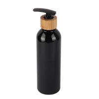 China Black Round Shoulder PET Cosmetic Lotion Bottle 60ml 80ml 100ml 120ml 150ml 180ml 200ml 250ml 300ml for sale