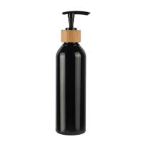China Black Round Shoulder PET Cosmetic Lotion Bottle 60ml 80ml 100ml 120ml 150ml 180ml 200ml 250ml 300ml for sale