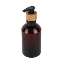 China 200ml 300ml 500ml Amber PET Plastic Bottles Bathroom Shampoo And Conditioner Dispenser Set for sale