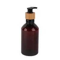 China 200ml 300ml 500ml Amber PET Plastic Bottles Bathroom Shampoo And Conditioner Dispenser Set for sale