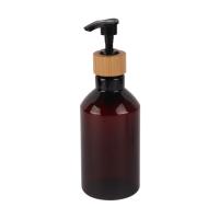 China 200ml 300ml 500ml Amber PET Plastic Bottles Bathroom Shampoo And Conditioner Dispenser Set for sale