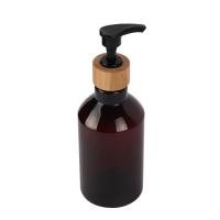 China 200ml 300ml 500ml Amber PET Plastic Bottles Bathroom Shampoo And Conditioner Dispenser Set for sale