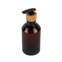 China 7oz 10oz 16oz Cosmetic Lotion Bottle Slanted Shoulder 200ml 300ml 500ml Amber PET Bottle for sale