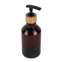 China 7oz 10oz 16oz Cosmetic Lotion Bottle Slanted Shoulder 200ml 300ml 500ml Amber PET Bottle for sale