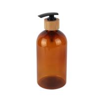 China 200ml 300ml 500ml 7oz 10oz 16oz Cosmetic Lotion Bottle Amber Rounded Shoulders PET Bottle for sale