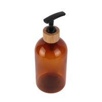 China 200ml 300ml 500ml 7oz 10oz 16oz Cosmetic Lotion Bottle Amber Rounded Shoulders PET Bottle for sale