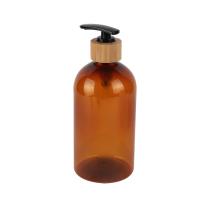 China 200ml 300ml 500ml 7oz 10oz 16oz Cosmetic Lotion Bottle Amber Rounded Shoulders PET Bottle for sale