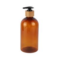 China 200ml 300ml 500ml Cosmetic Lotion Bottle 7oz 10oz 16oz Refillable Amber PET Lotion Bottle for sale