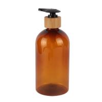 China 200ml 300ml 500ml Cosmetic Lotion Bottle 7oz 10oz 16oz Refillable Amber PET Lotion Bottle for sale