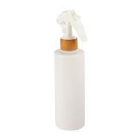 China 100ml 150ml 200ml Cosmetic Spray Bottle PET Natural Bamboo Trigger Spray Bottle For Perfume for sale
