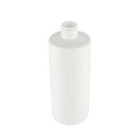 China 500ML Pink Lotion Pump Bottle Flat Shouldered 250ml Plastic PET Shampoo Pump Bottle for sale