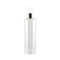 China Mirror Finish Cosmetic Spray Bottle 24/410 250ml Transparent PET Toner Sprayer Bottle for sale