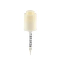 China Matte Black Plastic Cosmetic Dropper 20/410 Press Type Glass Graduated Pipette for sale
