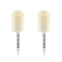 China Matte Black Plastic Cosmetic Dropper 20/410 Press Type Glass Graduated Pipette for sale