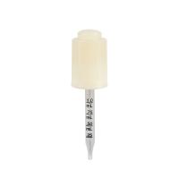 China 0.25ml - 1ml Glass Dropper 20/410 Off White Press Type Glass Graduated Pipette for sale