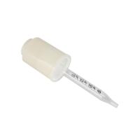 China 0.25ml - 1ml Glass Dropper 20/410 Off White Press Type Glass Graduated Pipette for sale