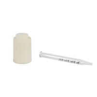 China 0.25ml - 1ml Glass Dropper 20/410 Off White Press Type Glass Graduated Pipette for sale