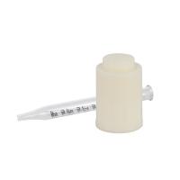 China 0.25ml - 1ml Glass Dropper 20/410 Off White Press Type Glass Graduated Pipette for sale