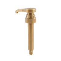 China 28/400 38/400 Yellow Jam Plastic Dispenser Pump Oyster Sauce Dispenser Pump for sale