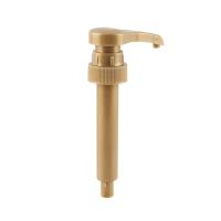 China 28/400 38/400 Yellow Jam Plastic Dispenser Pump Oyster Sauce Dispenser Pump for sale
