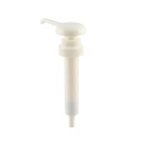 China White Quantitative Thick Jam And Syrup Dispenser Pump Hand Press Food Grade Plastic for sale